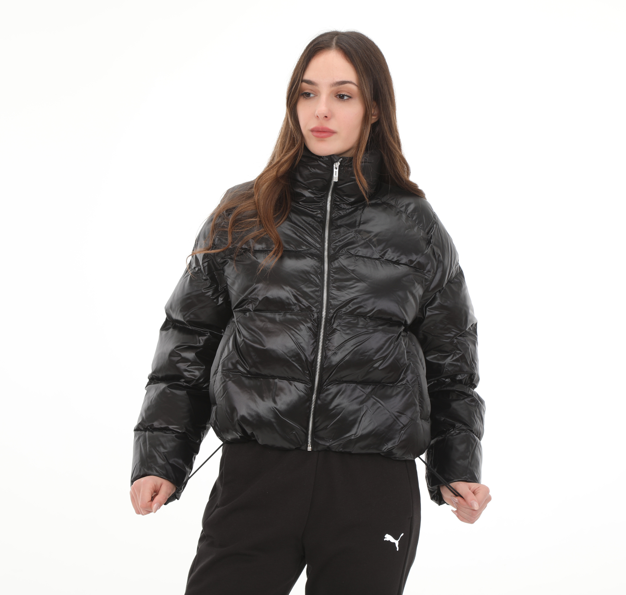 Puma Shiny Puffer Jacket Kadın Siyah Mont| Yalı Spor