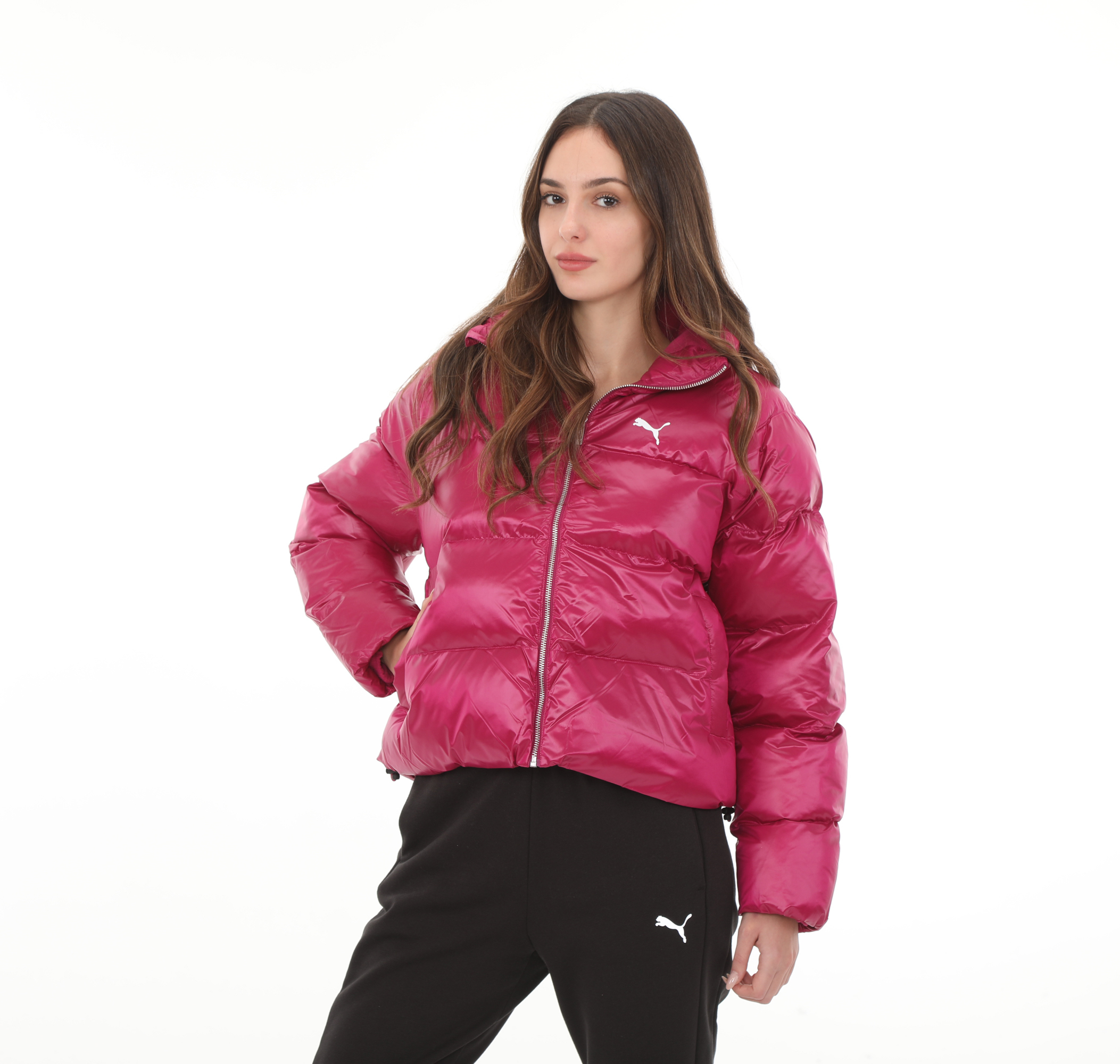 Puma Shiny Puffer Jacket Kadın Pembe Mont| Yalı Spor