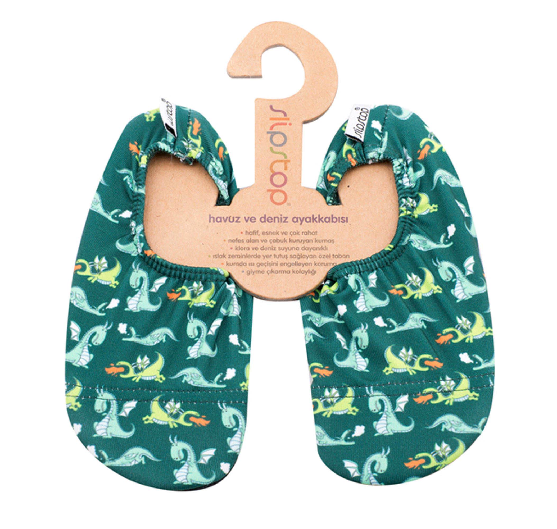 Slipstop Dragon Çocuk Yeşil Havuz Ve Deniz Ayakkabısı| Yalı Spor